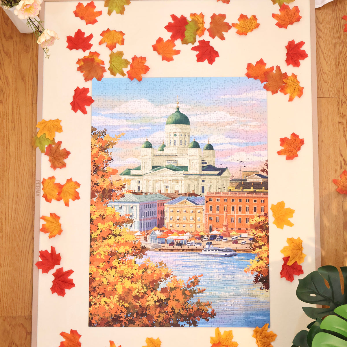 PERMA 1000 PCS DECOR PUZZLE Helsinki's Autumn Wall Art Puzzle Gift ...